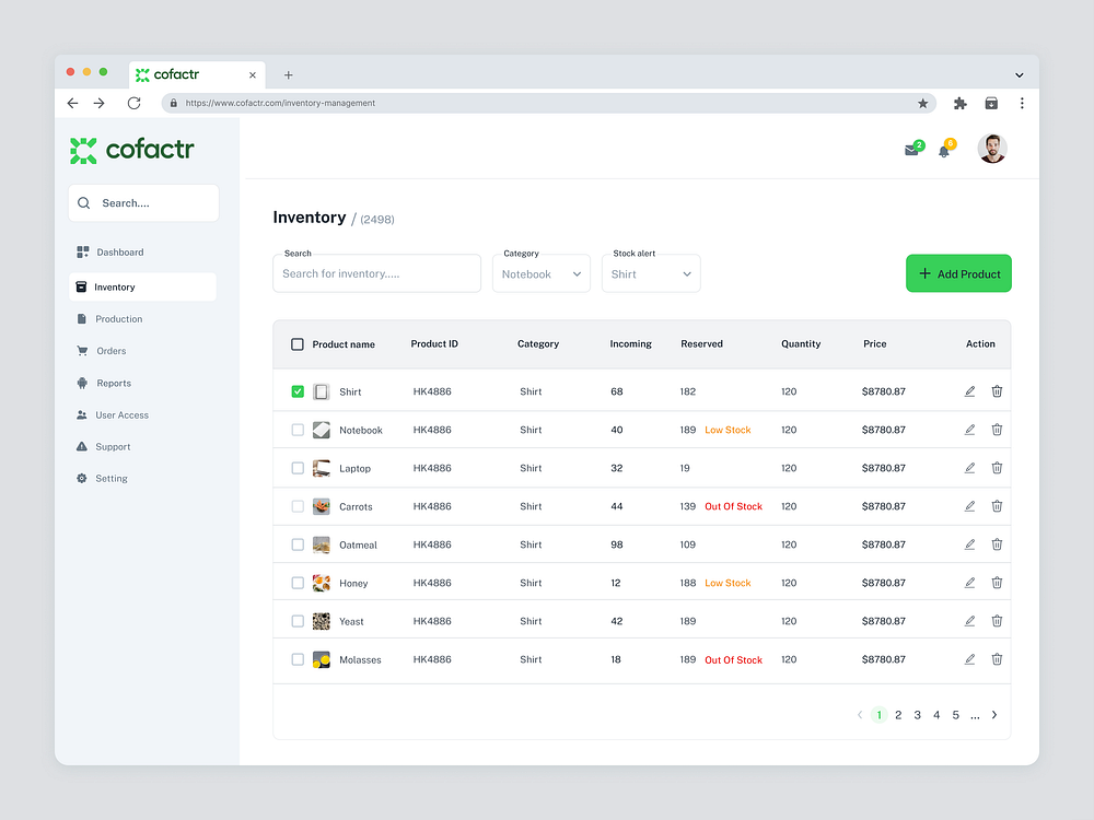 Browse thousands of Inventory Management System UI images for design ...
