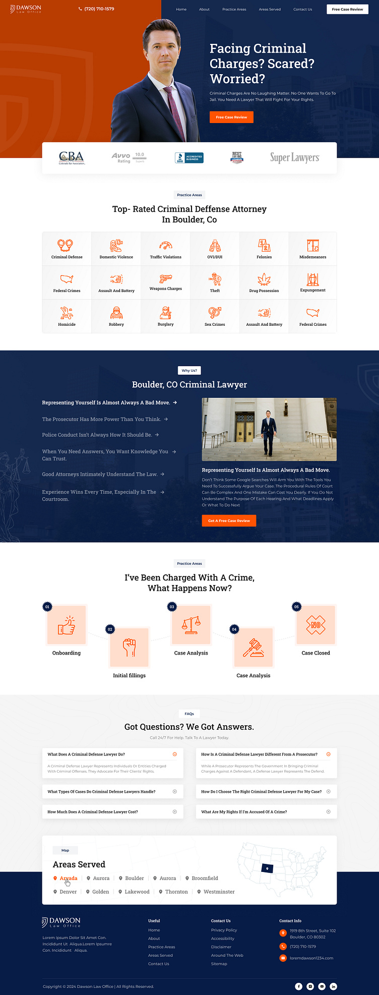 Criminal Lawyer - Attorney Website Design by Mohsin Khan on Dribbble