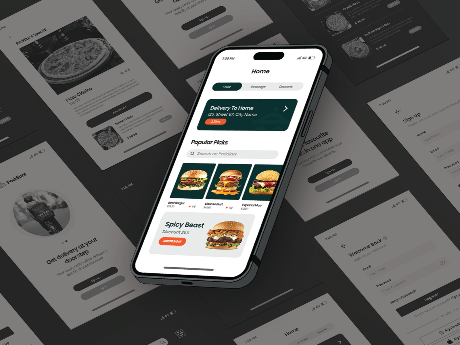Peddlars - Logo and App Design by Amna Iqbal on Dribbble