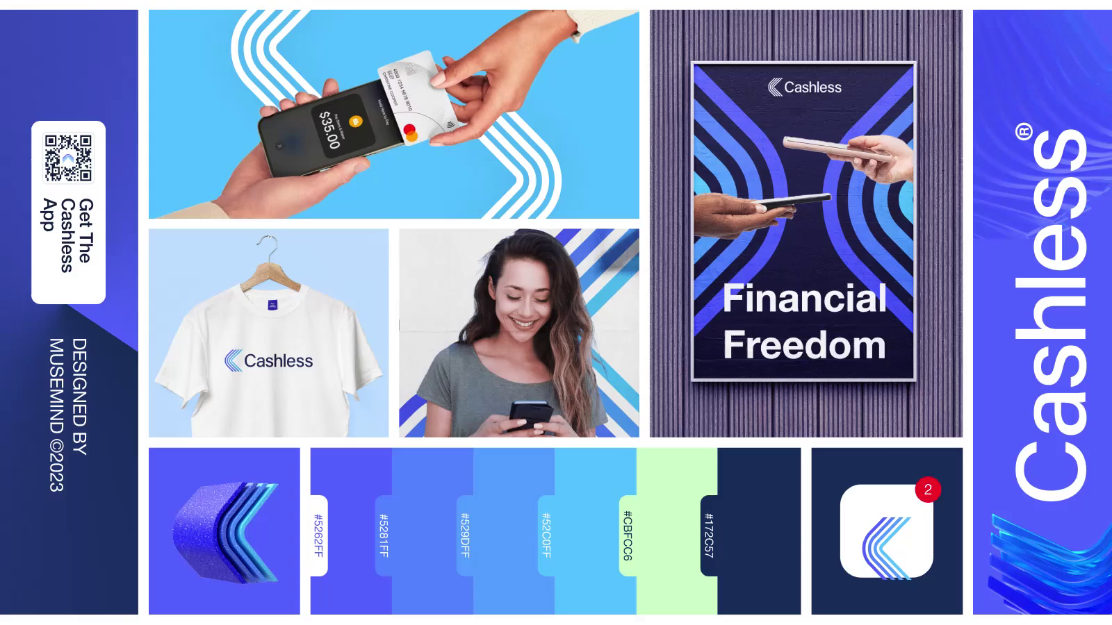 Cashless | Finance & Credit Brand Design by Musemind Branding & Web ...