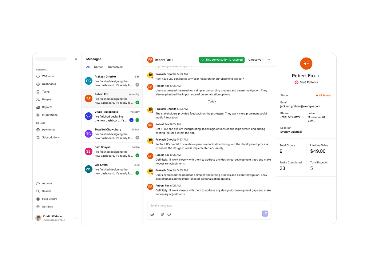 Customer Support Panel by Jeremy Blaze for Never Before Seen on Dribbble