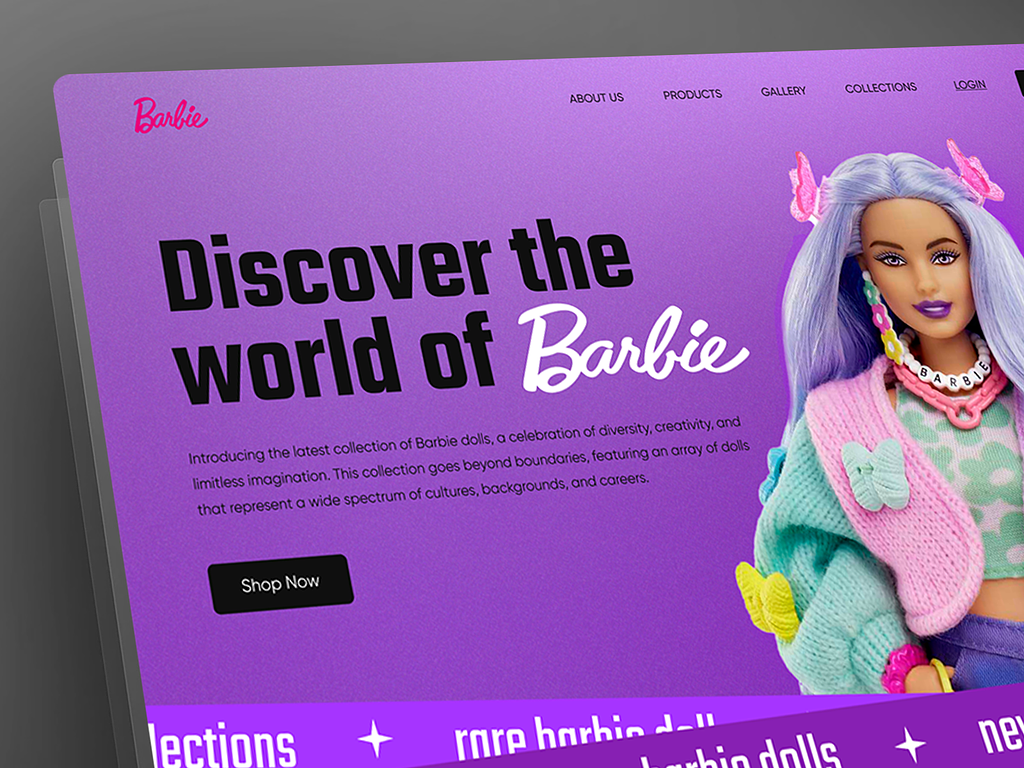Barbie Landing Page Design by PSDtoHTMLNinja on Dribbble