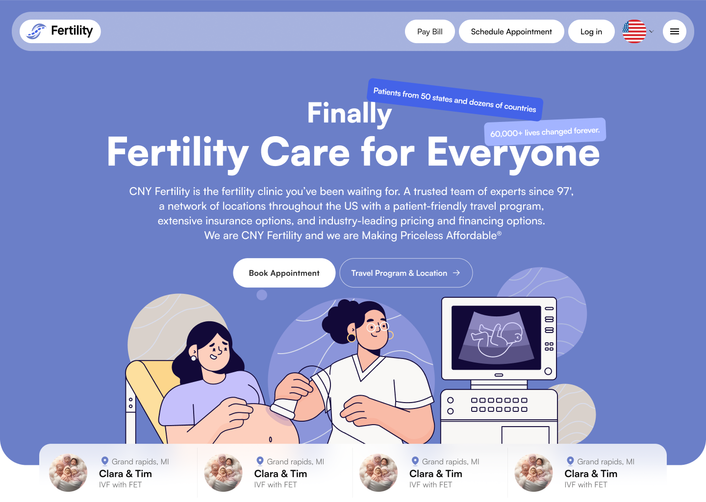 Fertility - Landing Page by Vijay parmar on Dribbble