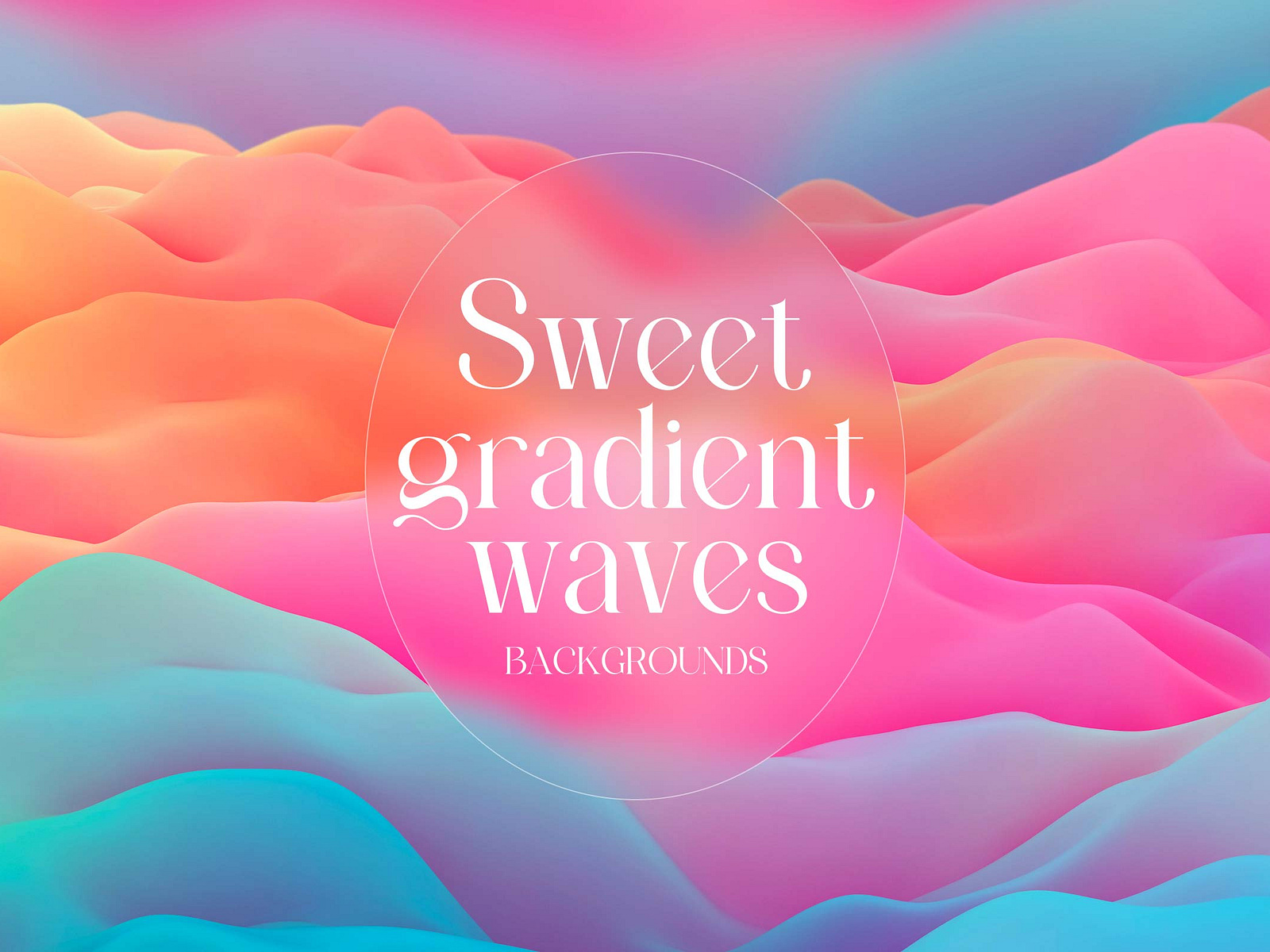 Sweet Gradient Wave Backgrounds by themefire on Dribbble