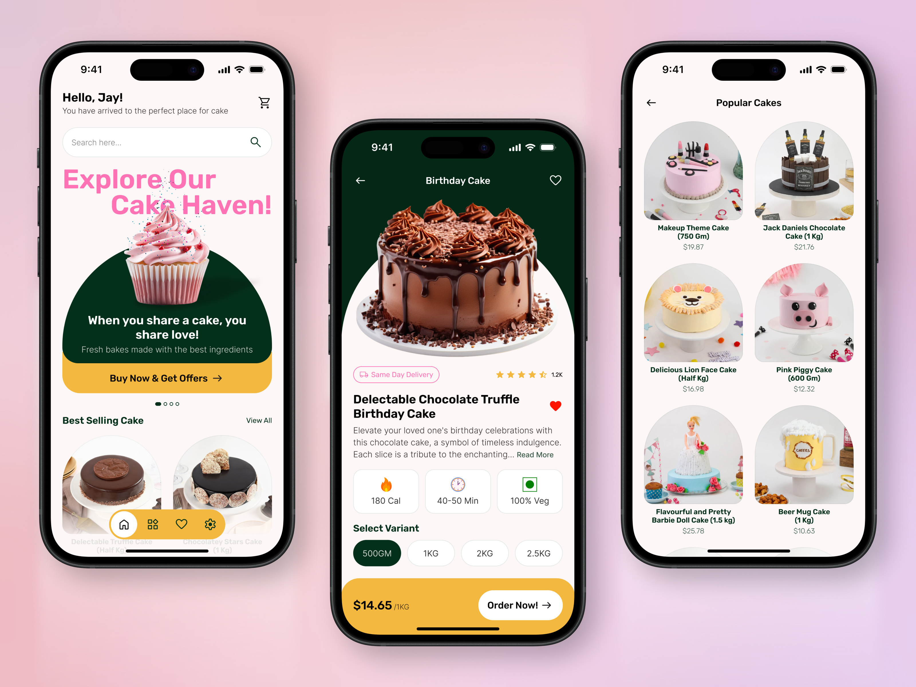 Bakery and Cake Shop by MindInventory UI/UX for MindInventory on Dribbble