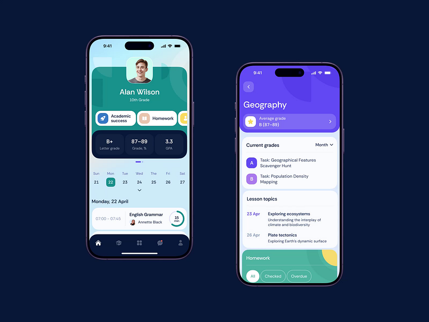 Browse thousands of School App UI images for design inspiration | Dribbble