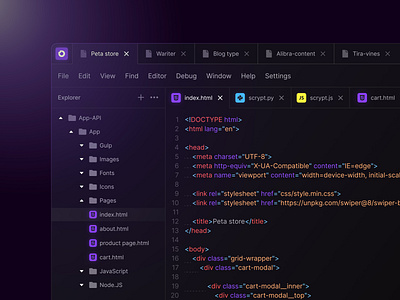 OpenCode. Code Editor, Code Viewer. by Equal on Dribbble