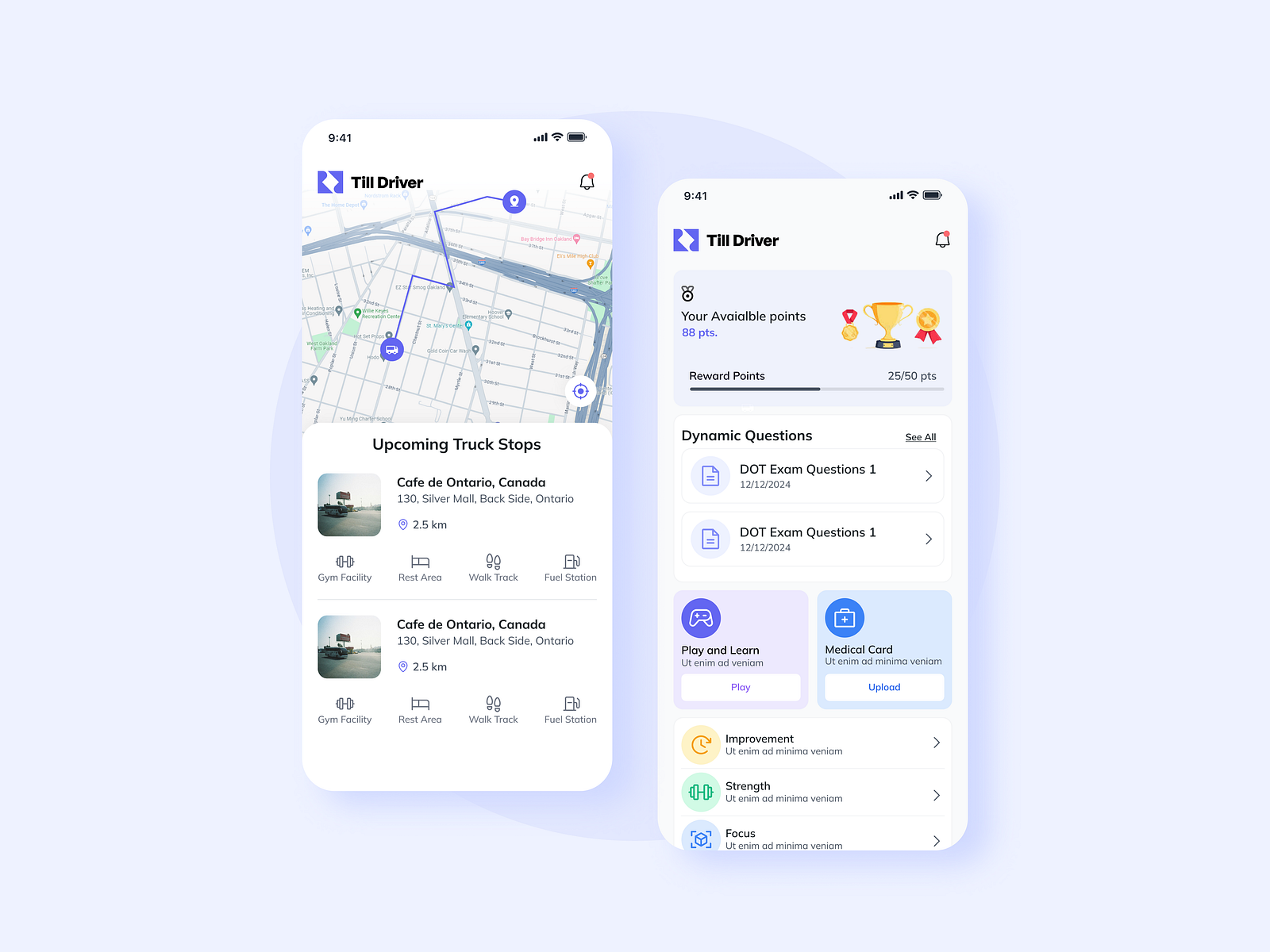 Drivers Community App UI Design- Healthcare and Learning App by Khawaja ...