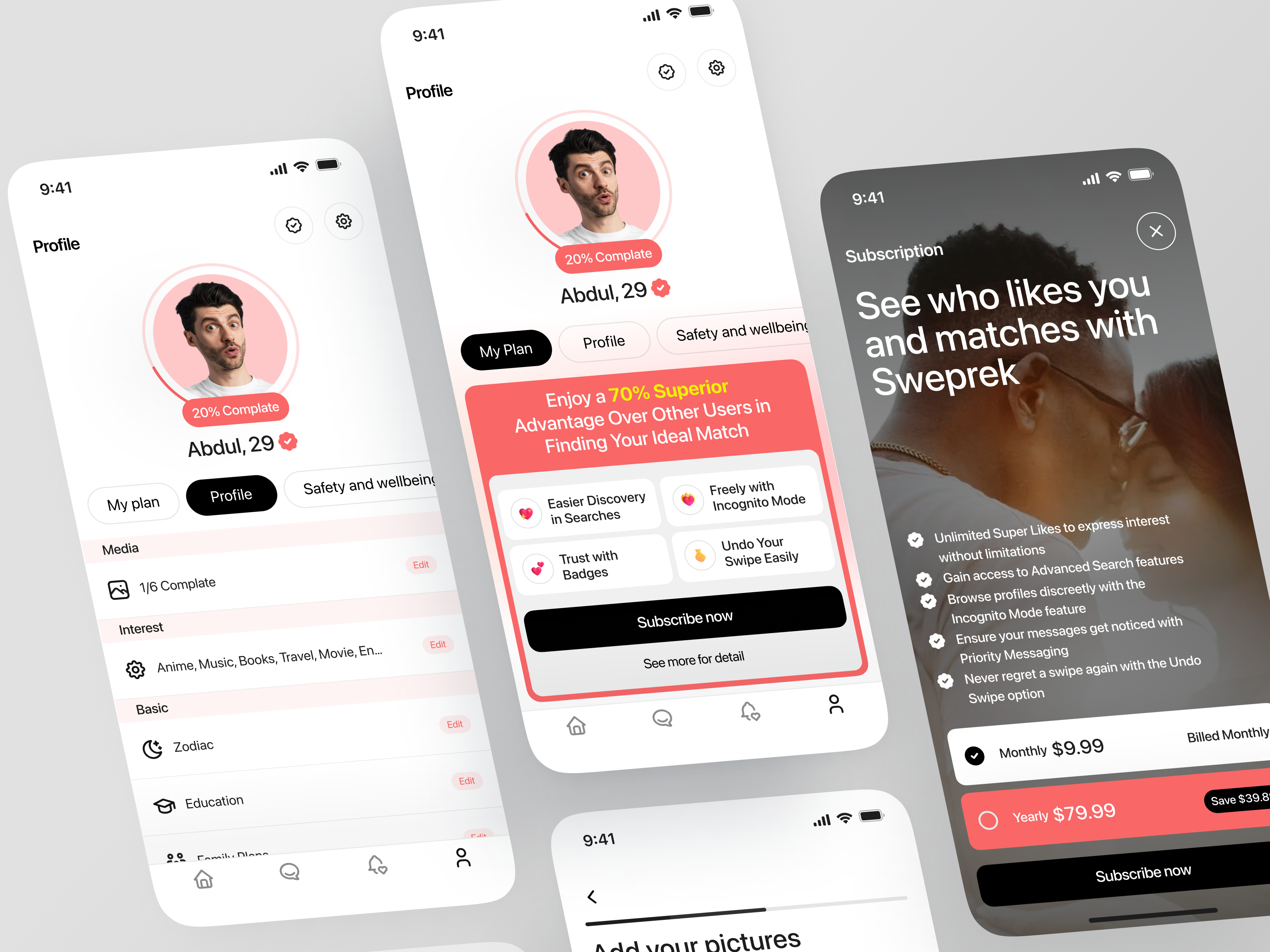Sweprek - Profile (Subscription Plan) by Haqqi Ilmiawan for Kretya Studio on Dribbble