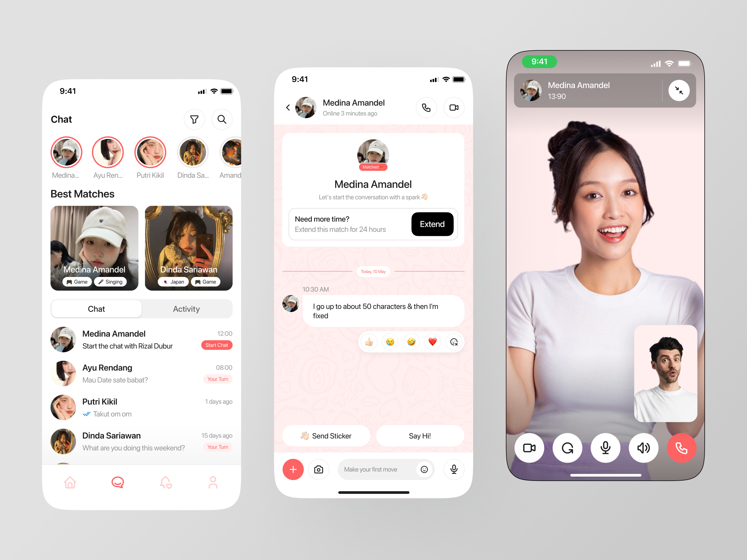 Sweprek Dating App - Chat Screen by BimGraph🐊 for Kretya Studio on Dribbble
