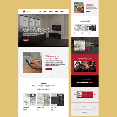 Tiles Ecommerce Landing Page (UI/UX) by PetersTouch Creative on Dribbble
