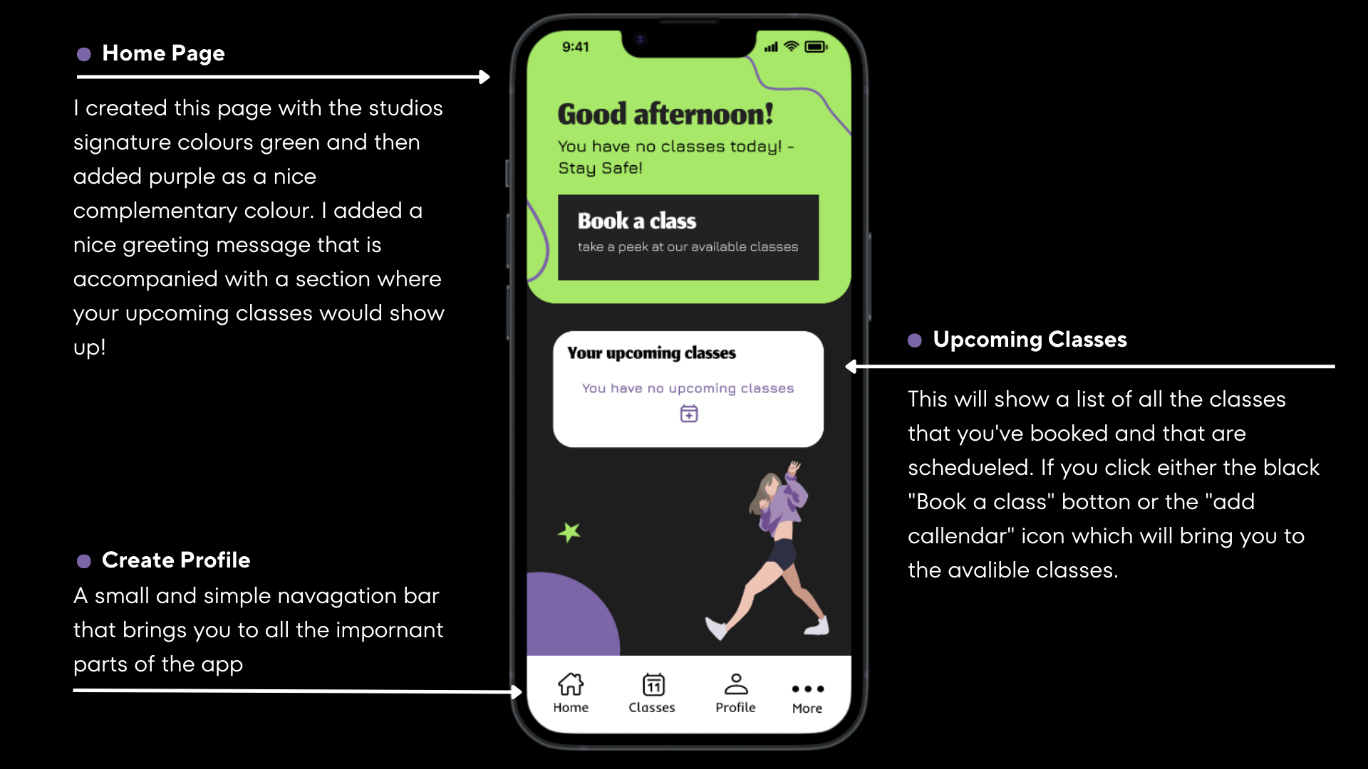 BGM Dance Studio App Redesign Project by Elicia Ortiz on Dribbble