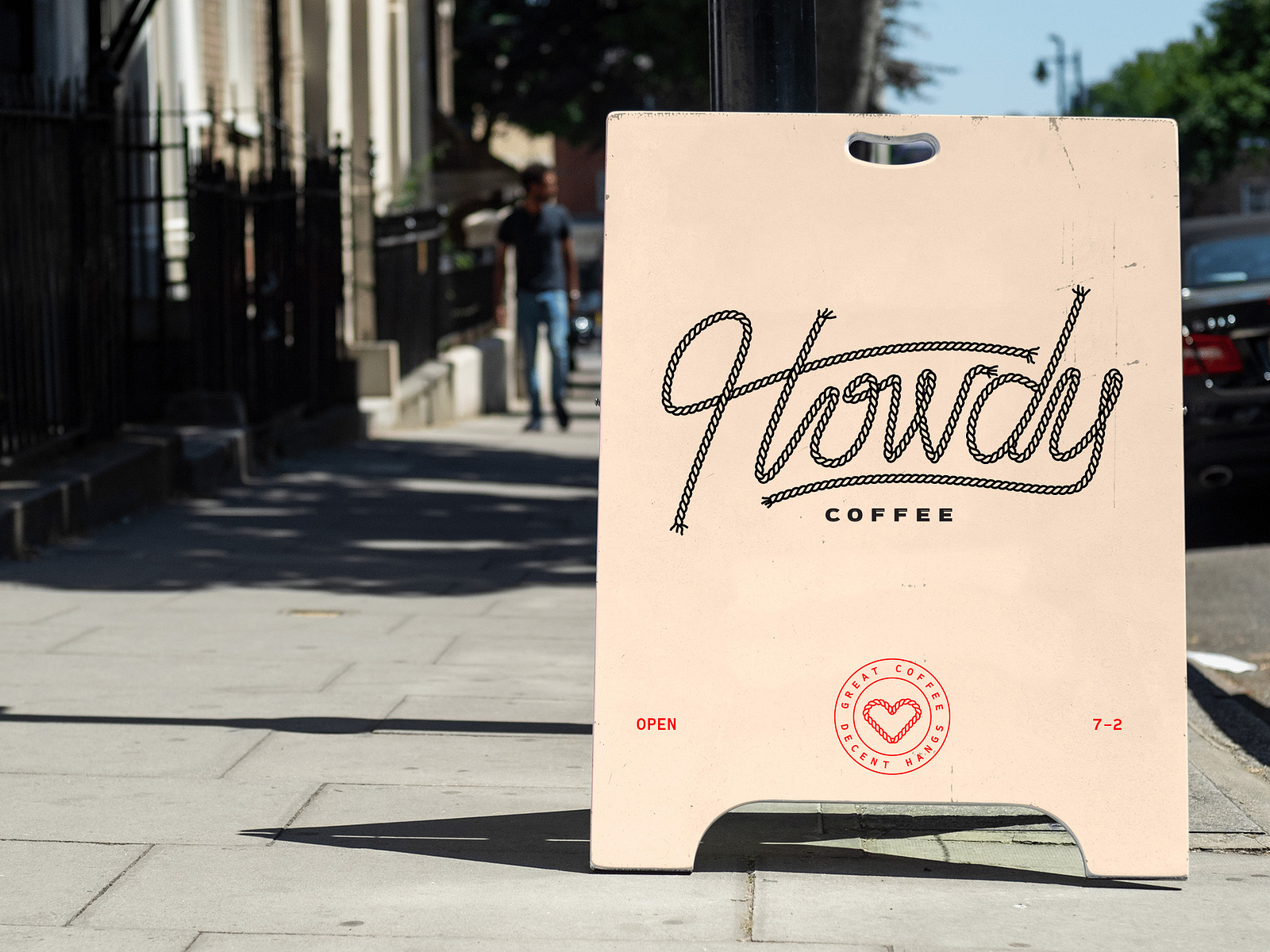 Howdy Coffee - Sandwich Board by Harry Diaz on Dribbble