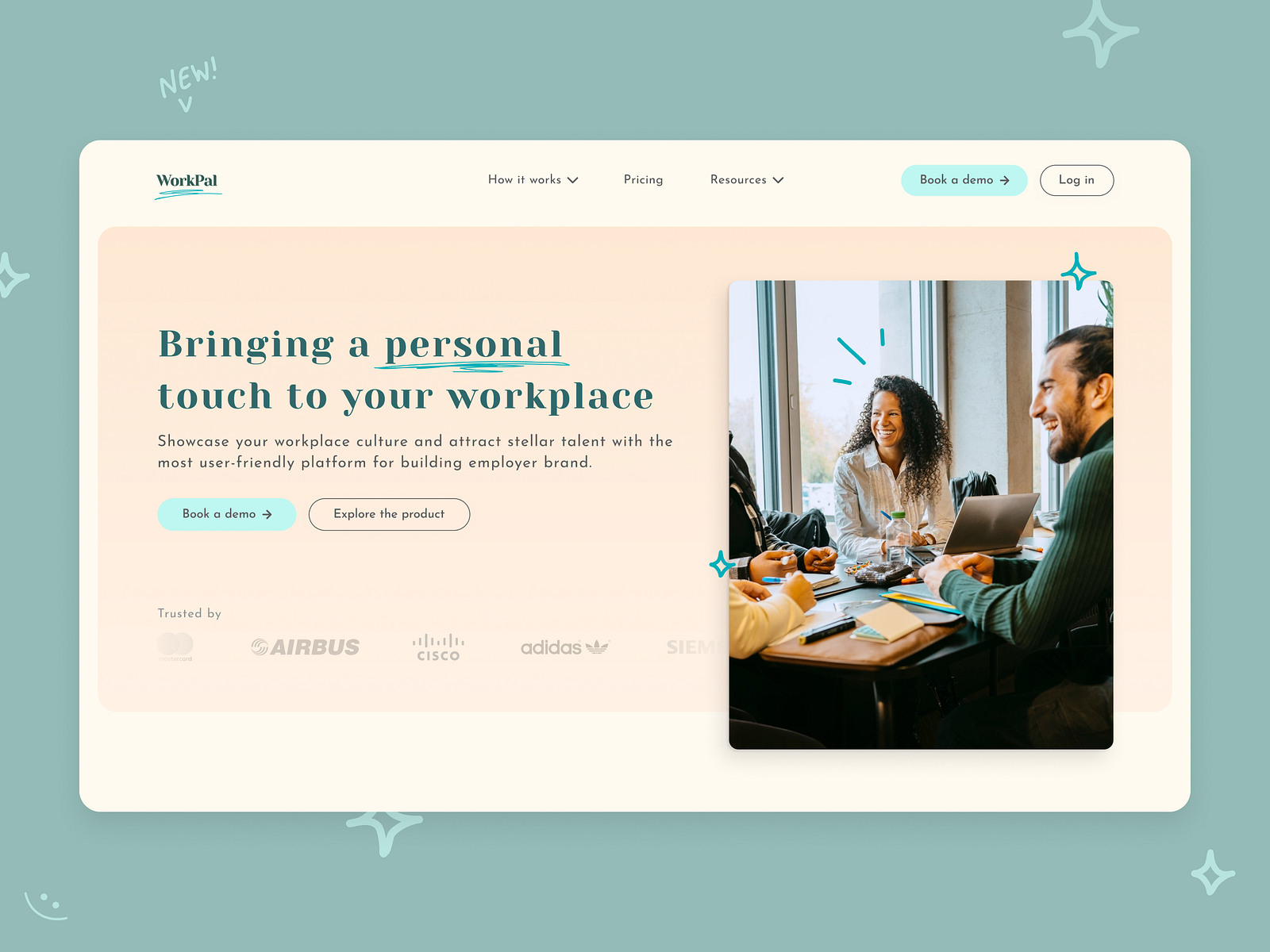 Hero Section - WorkPal by Sehej Sethi on Dribbble