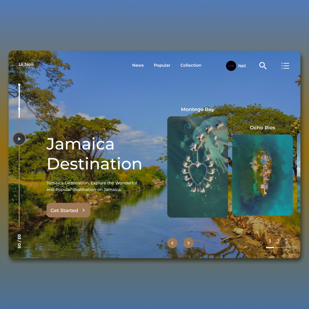 Jamaica Web Design by Neil Christian on Dribbble