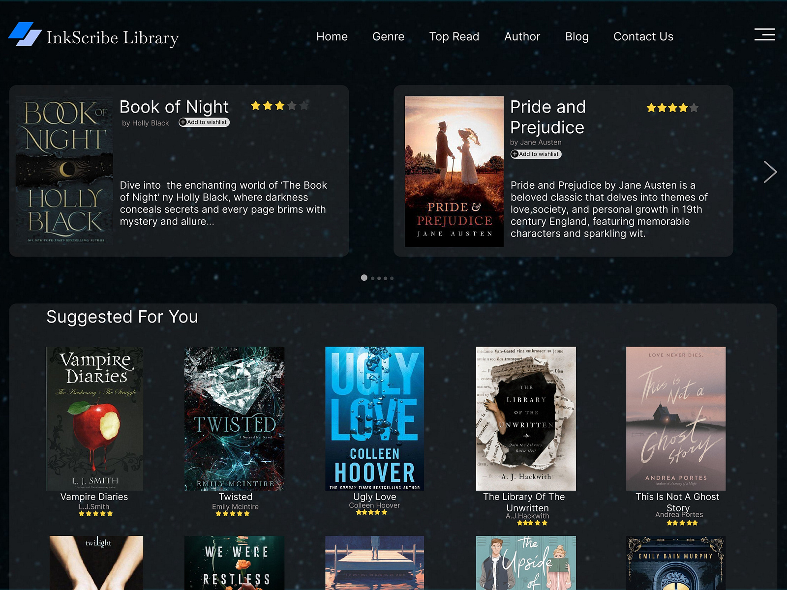 InkScribe Library Ink and Pixels: Book Website Design by Deco.Design on ...