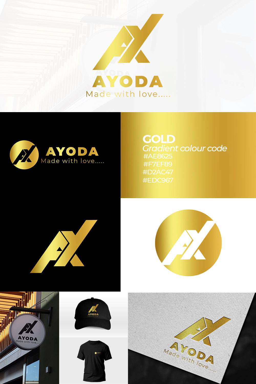 Complete Brand identity design of AYODA by Jeremiah Oziegbe on Dribbble
