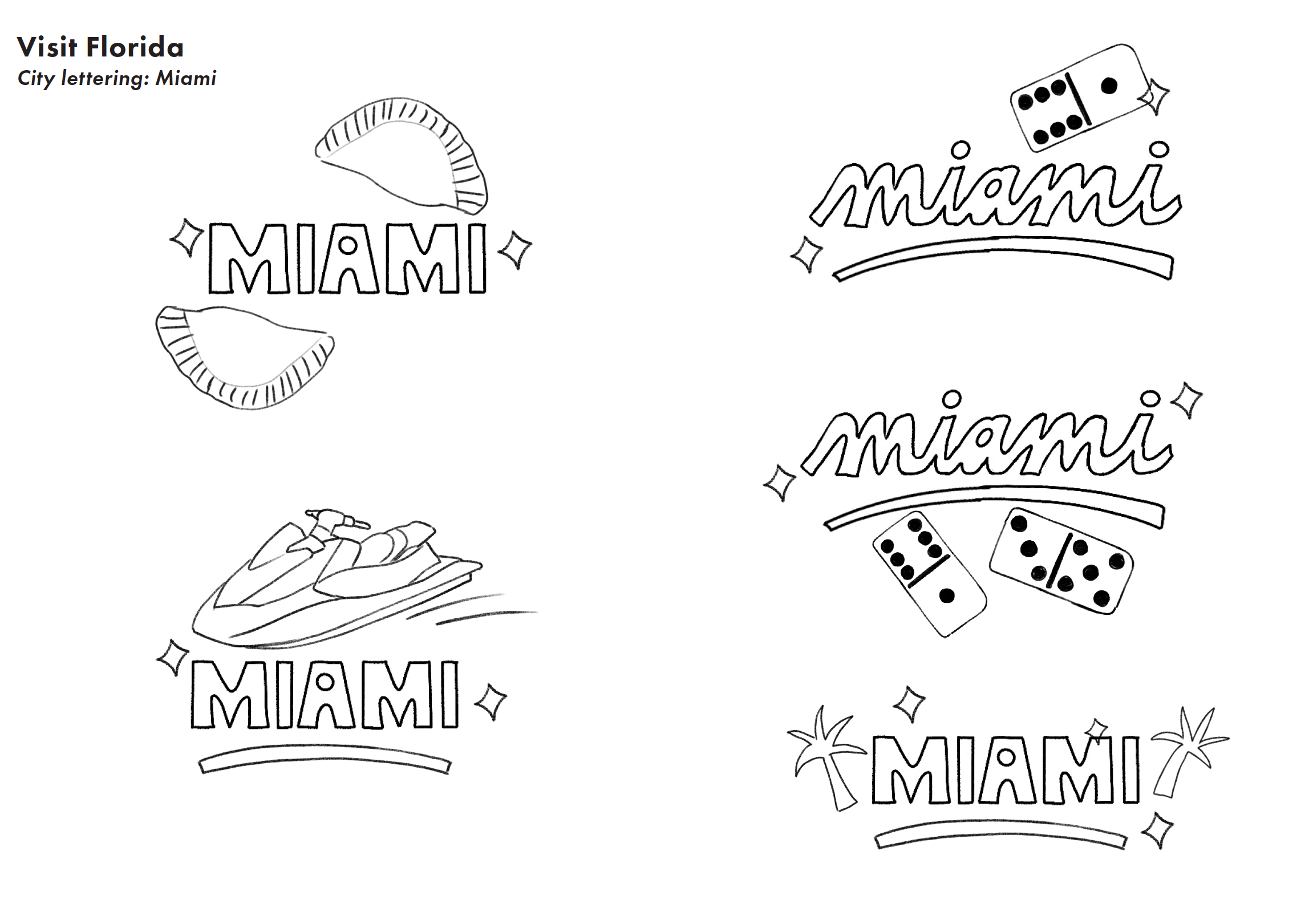 Miami Lettering for Visit Florida (Tourism) by Lisa McCormick / Made by ...