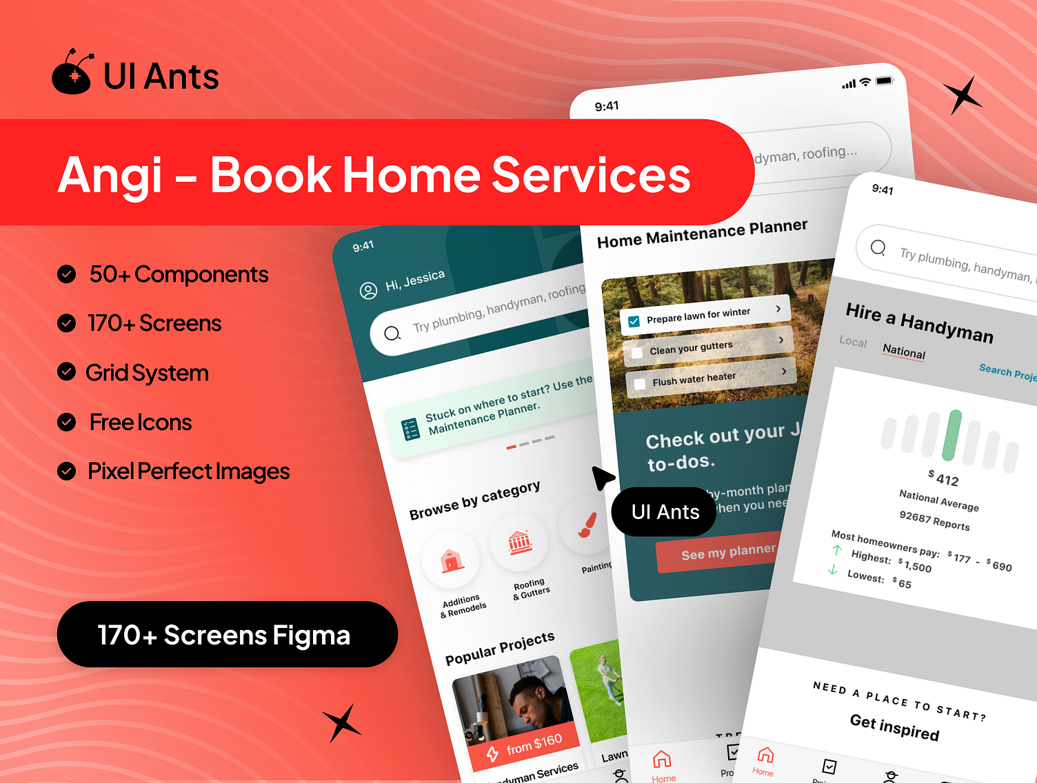 Angi Book Home Services Mobile App Ui by UI Ants on Dribbble