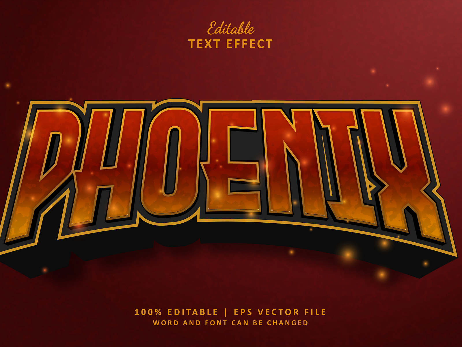 Text Effect Phoenix by Navy Graphic on Dribbble
