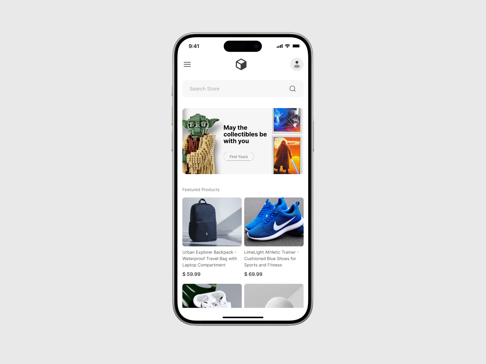 E Commerce Mobile App HomeScreen UI Design | Sleek & Modern by Vikas ...