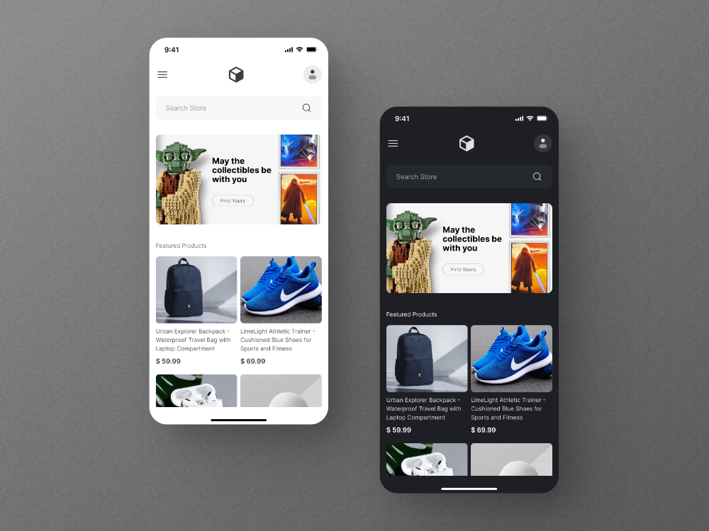 E Commerce Mobile App HomeScreen UI Design | Sleek & Modern by Vikas ...