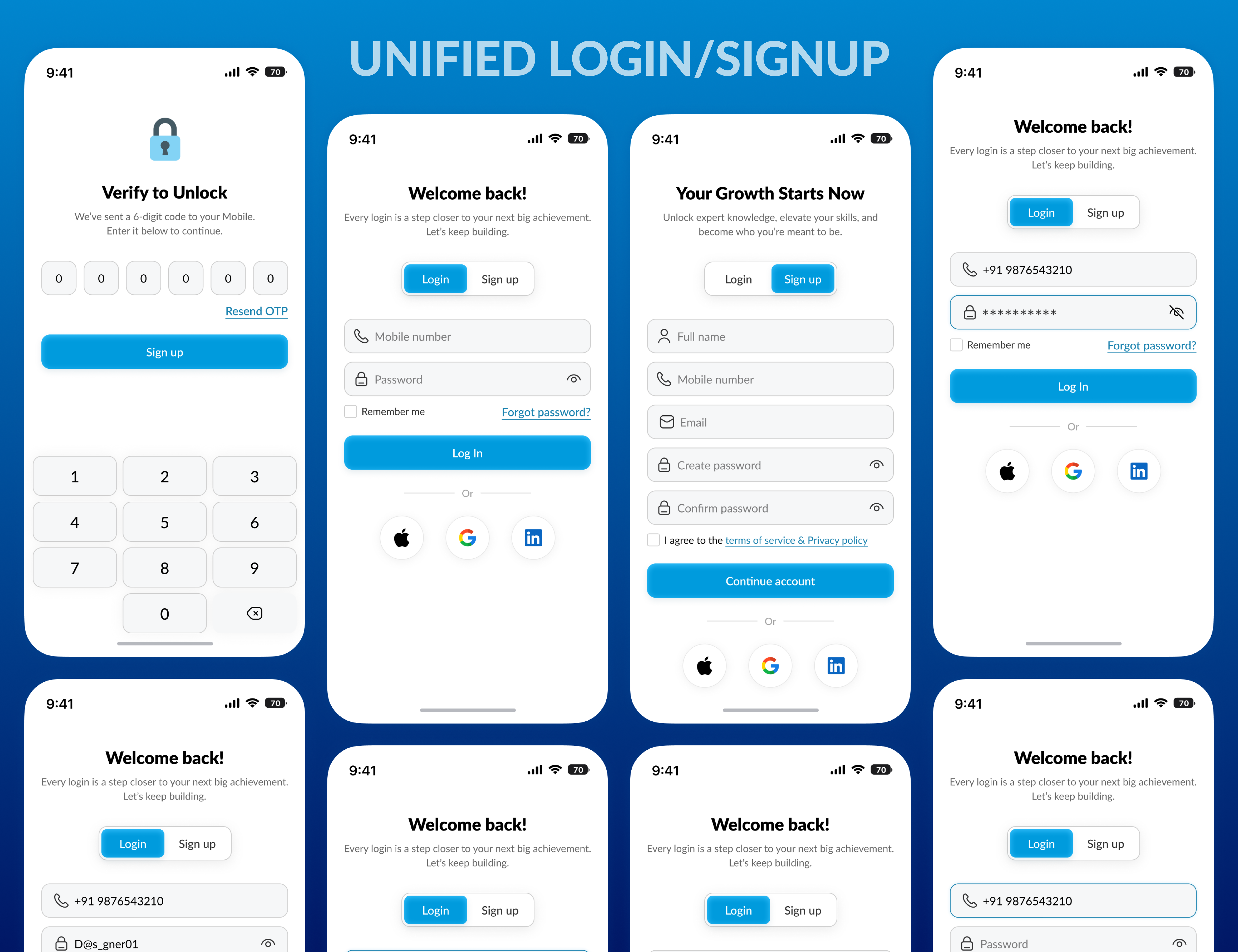 Registration Page UI designs, themes, templates and downloadable ...