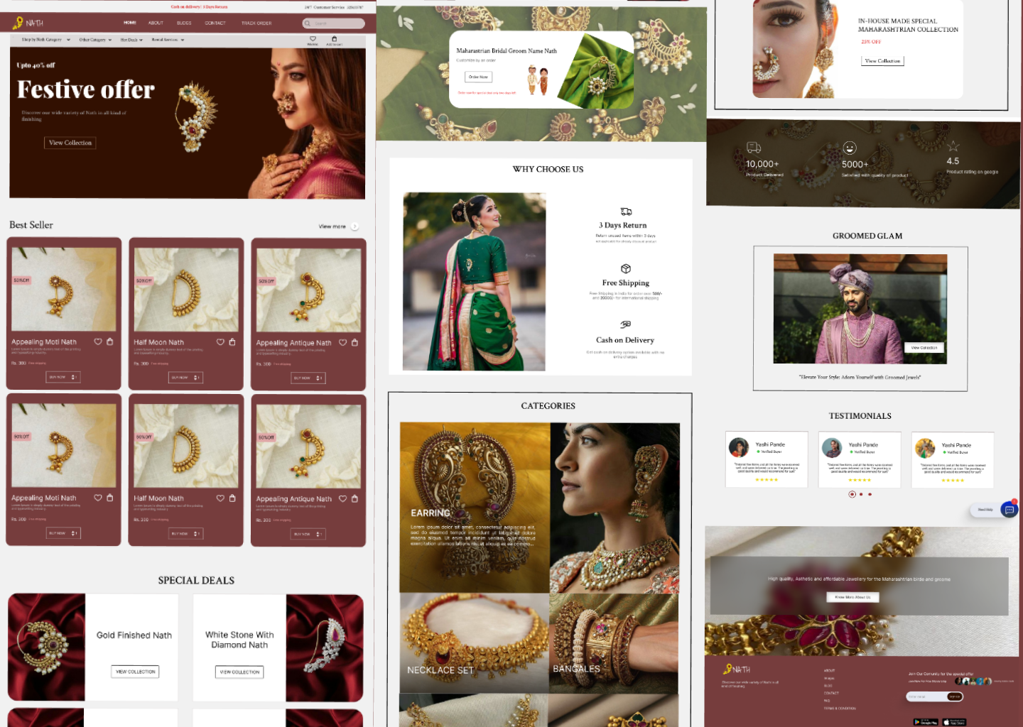 Ui Design For The Nath By Sawari Ghugare On Dribbble