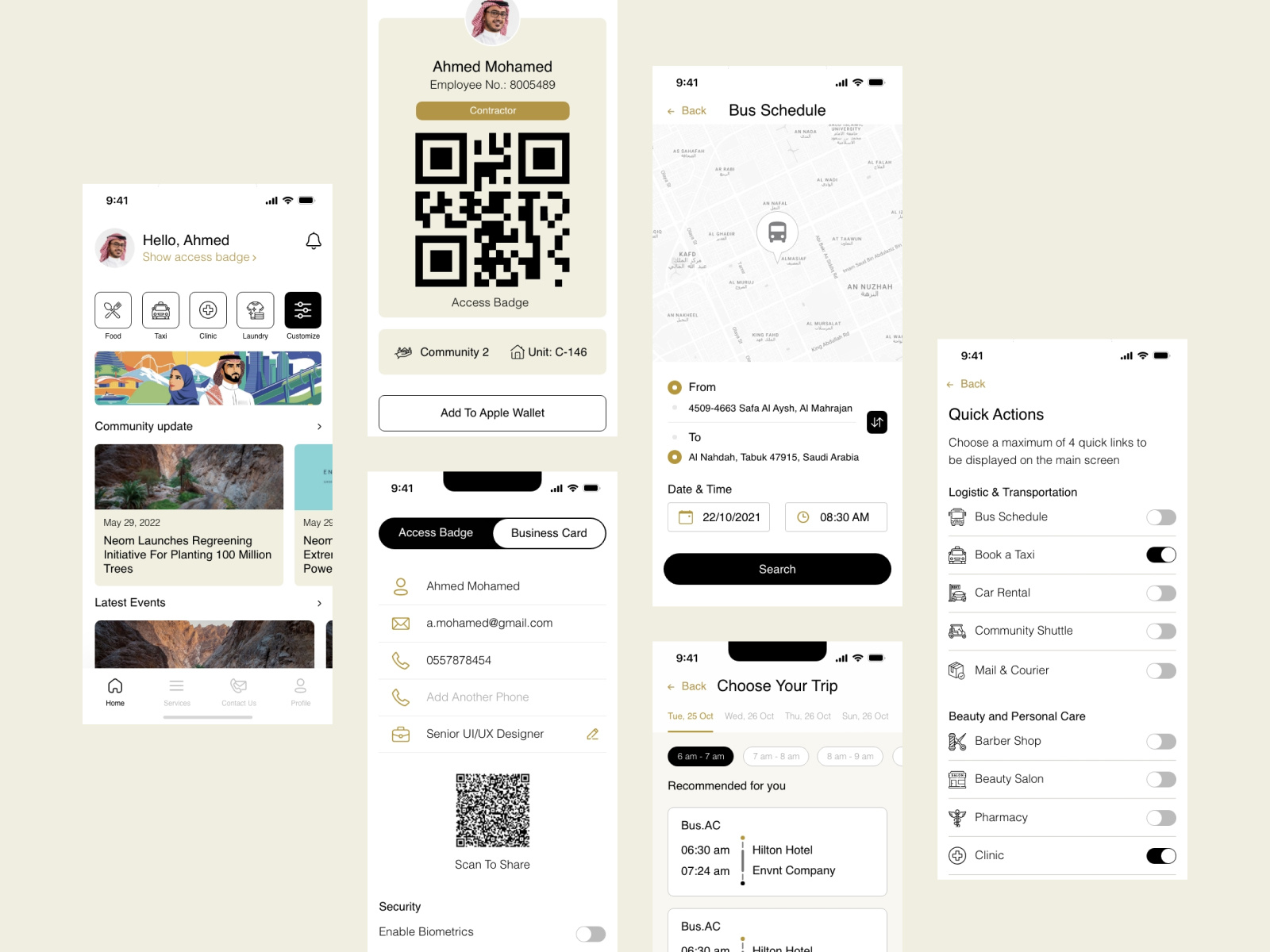 NEOM App by Mohamed El-Degwy on Dribbble