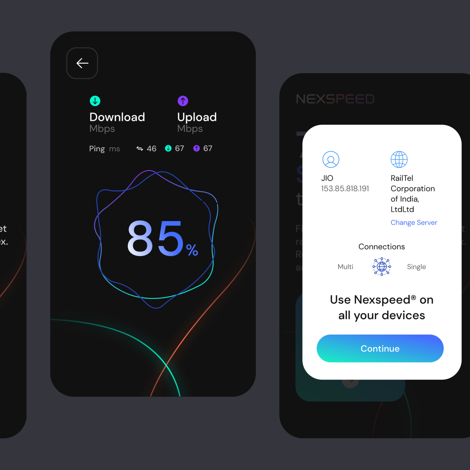 Nexspeed Mobile App Design by Sayan_Inweb on Dribbble