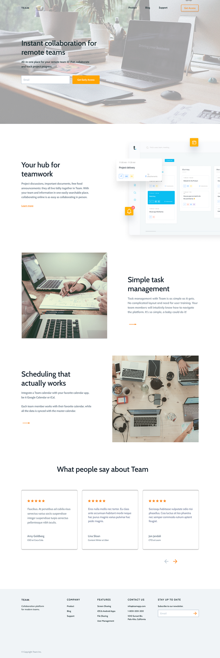 Team Application | Website Design by Designed by Fer Timbol on Dribbble