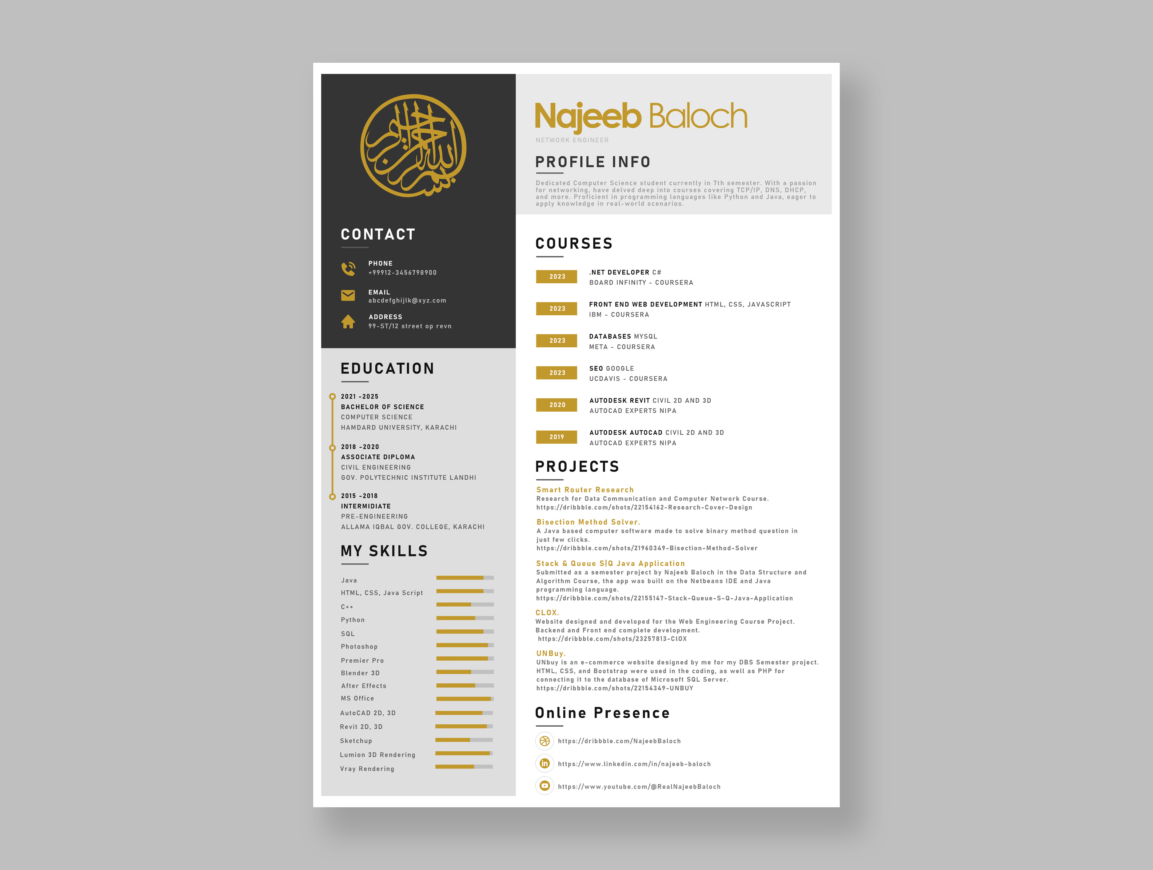 New Cv Design designs, themes, templates and downloadable graphic ...