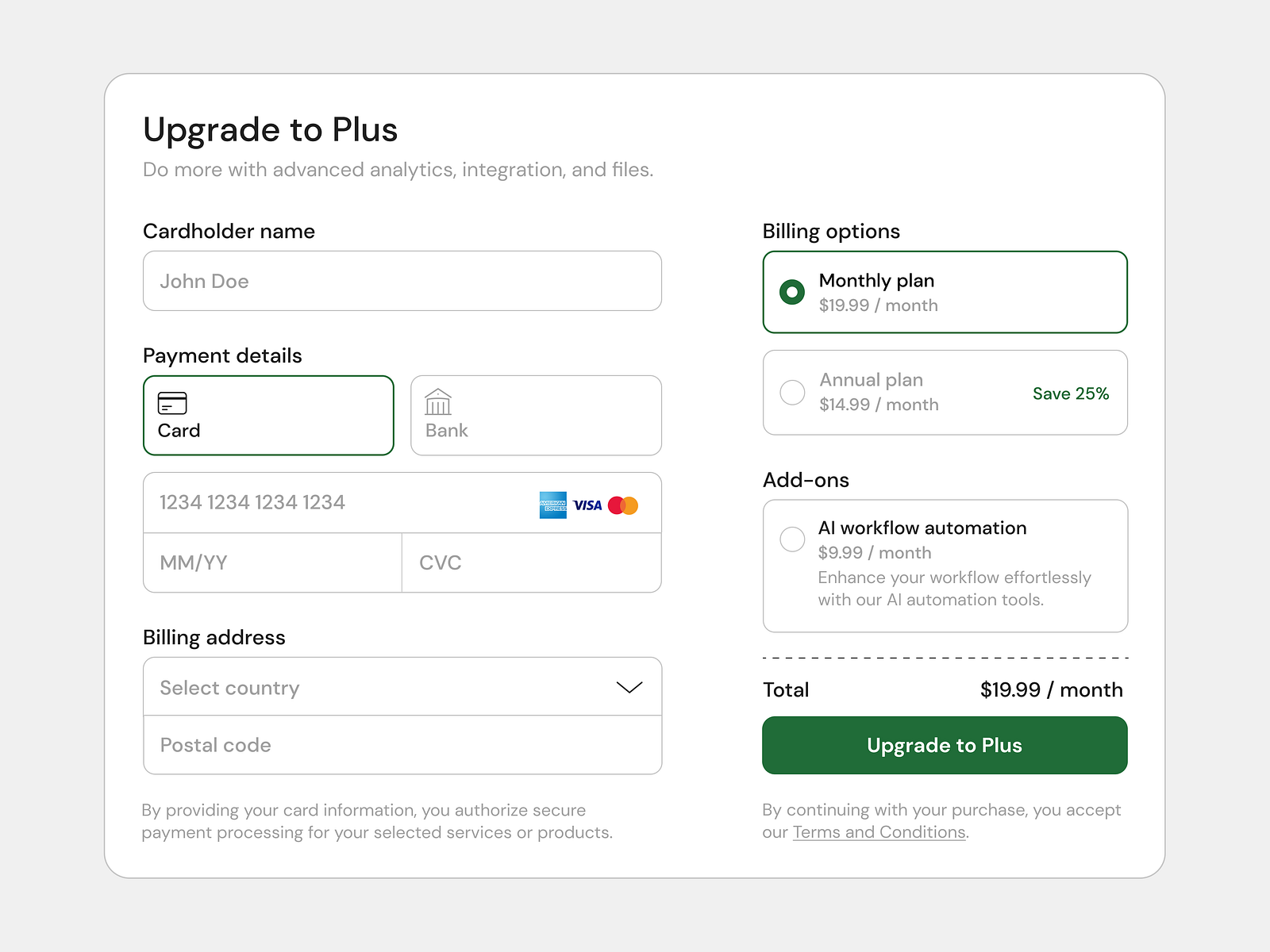 Upgrade to Plus by Bryan on Dribbble