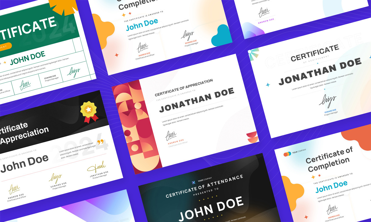 Certificate Design Exploration by Andrian Kurniawan on Dribbble