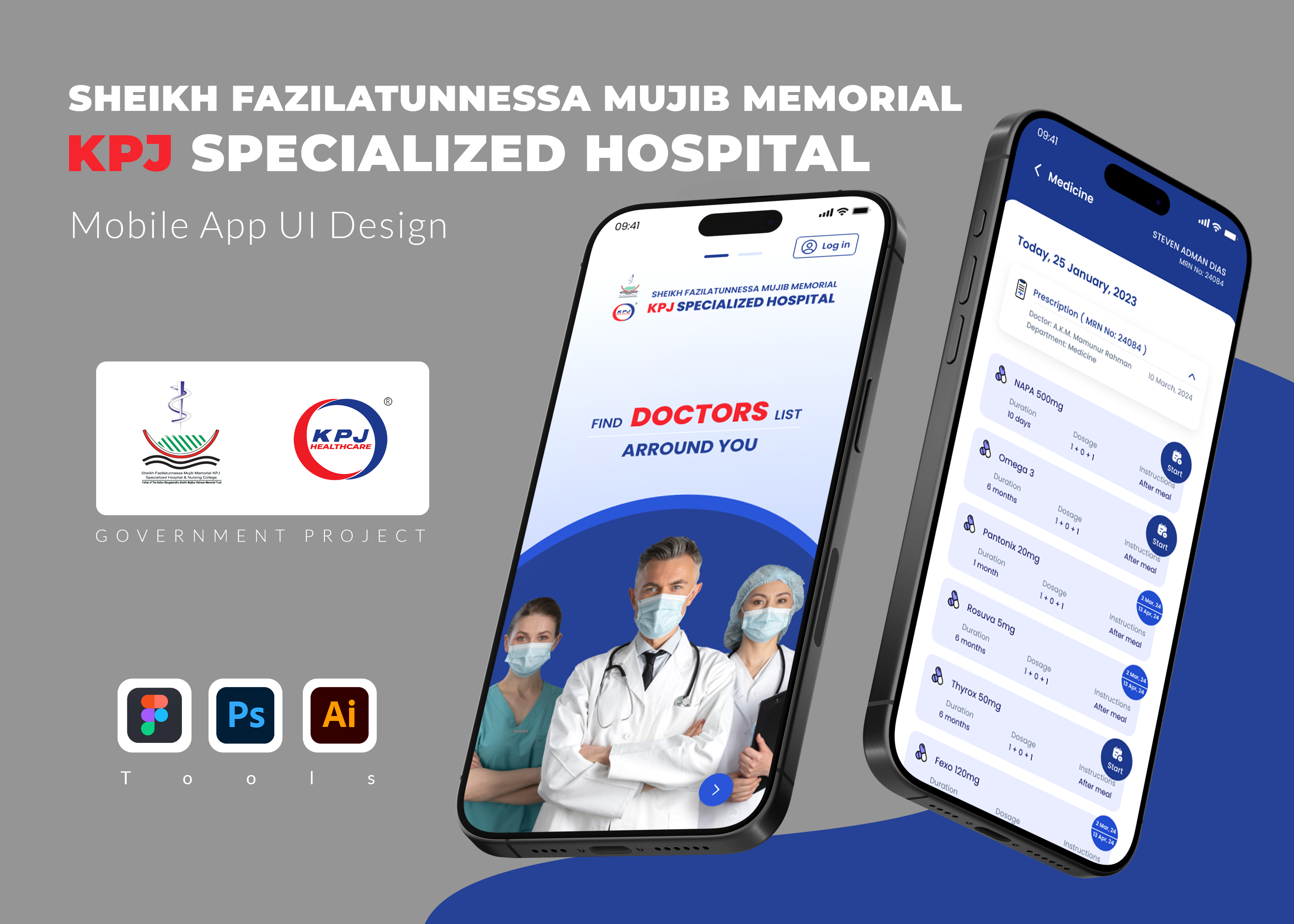 Hospital Mobile App designs, themes, templates and downloadable graphic ...