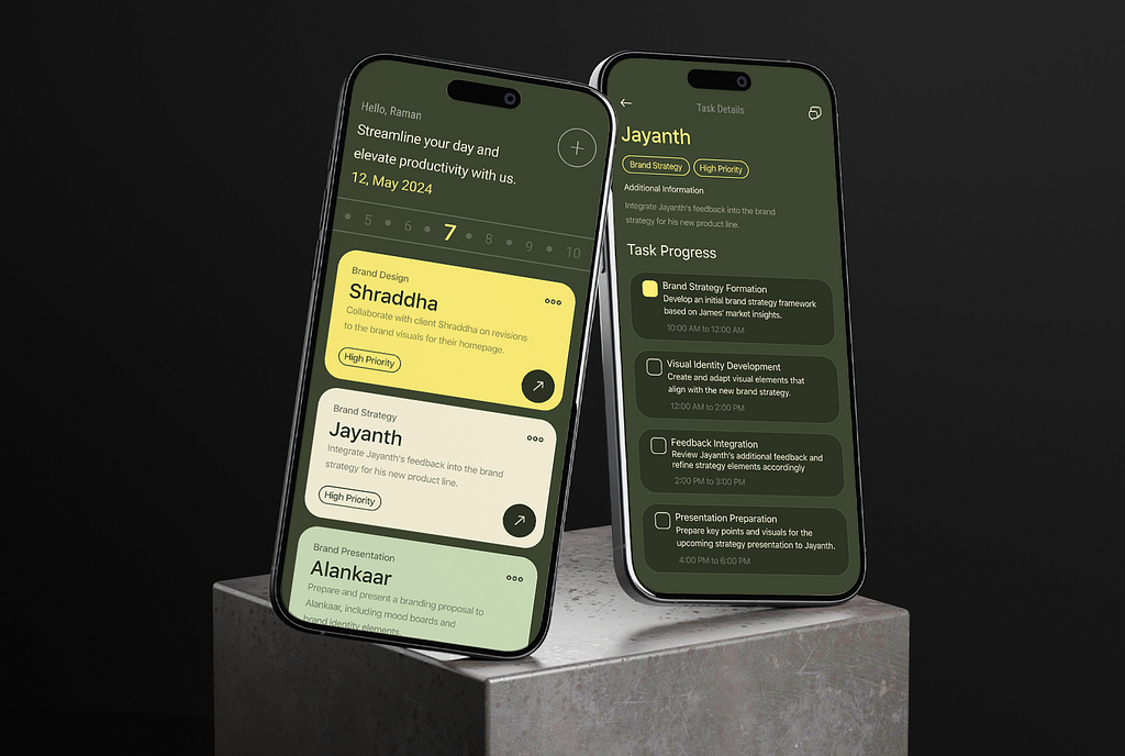 Task Organizer App by Deepti Johri on Dribbble