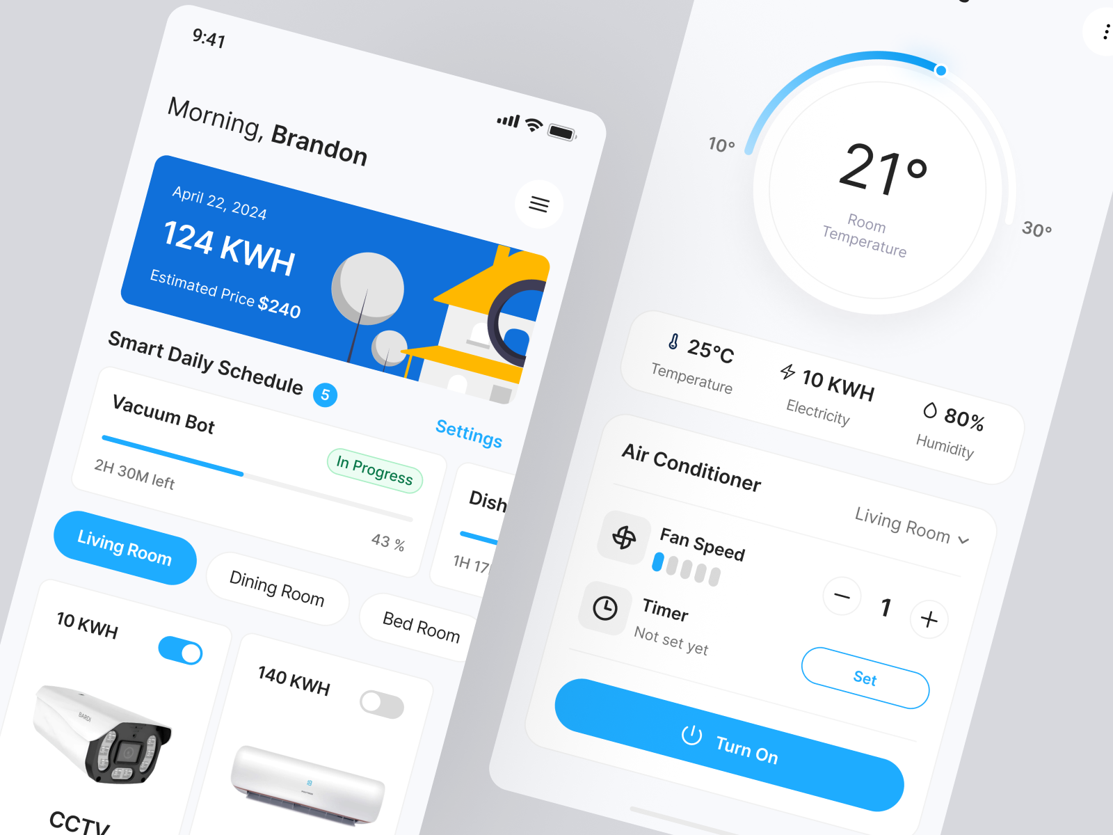 Smart Home Monitoring App Design by Meaple Studio on Dribbble