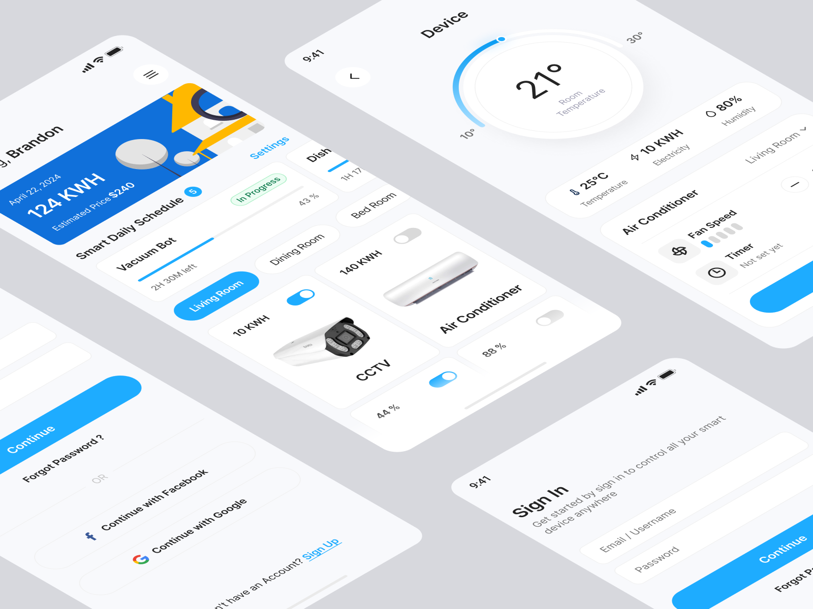 Smart Home Monitoring App Design by Meaple Studio on Dribbble