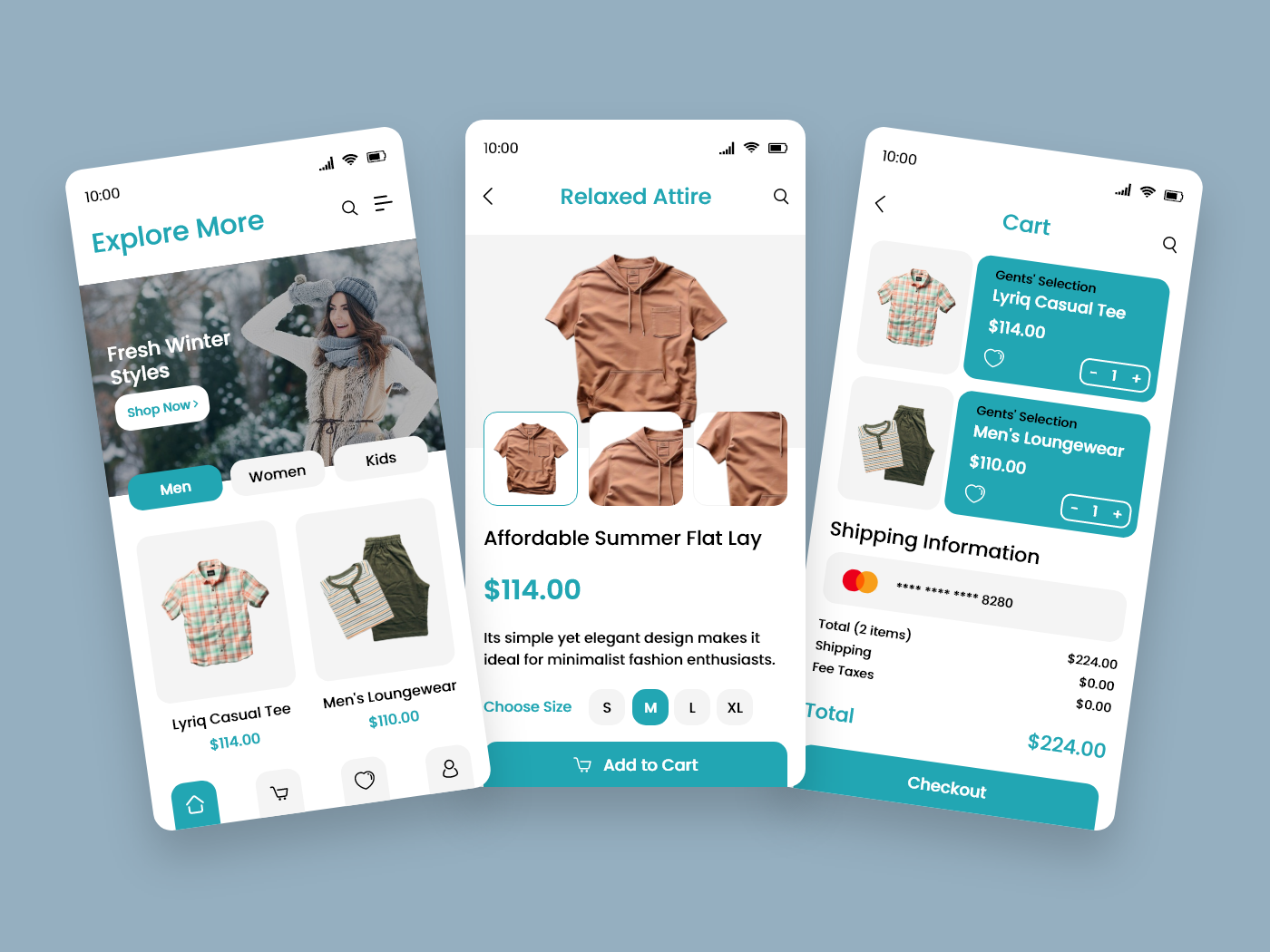 Clothing eCommerce App Design by WebDesk Solution on Dribbble