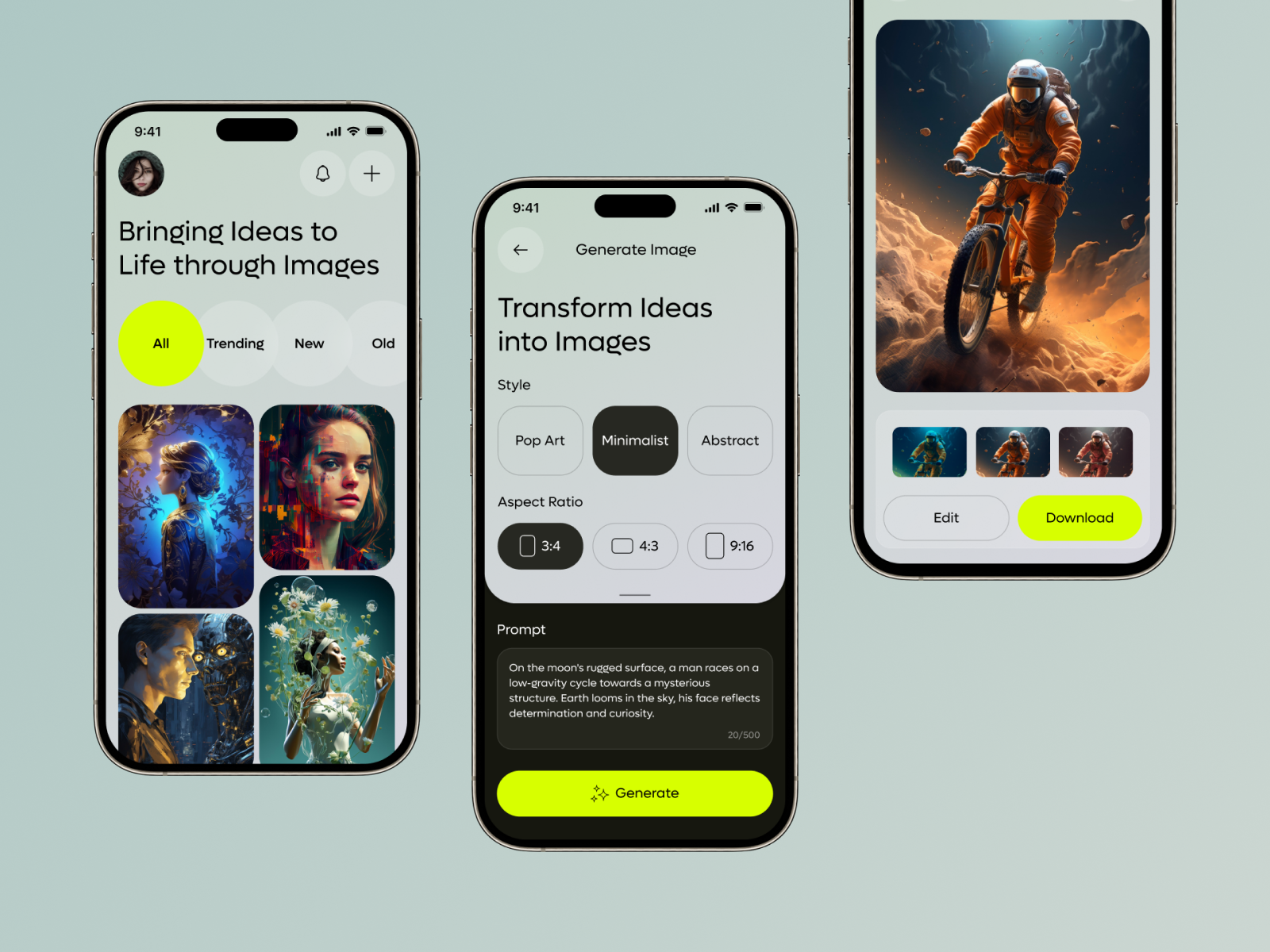 AI Art Generator App UI by MQoS UI/UX for MultiQoS on Dribbble