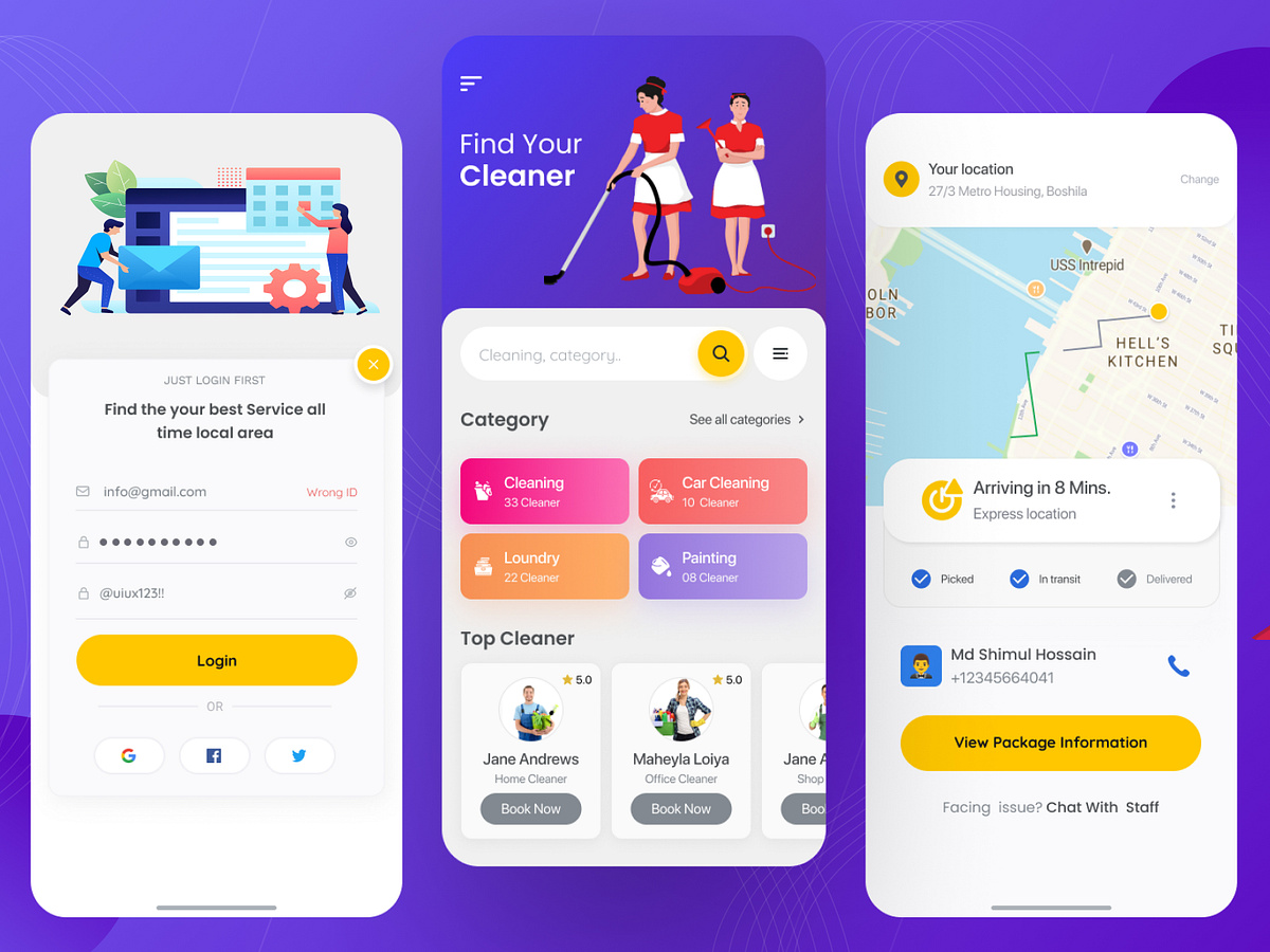 Mobile App UI designs, themes, templates and downloadable graphic ...