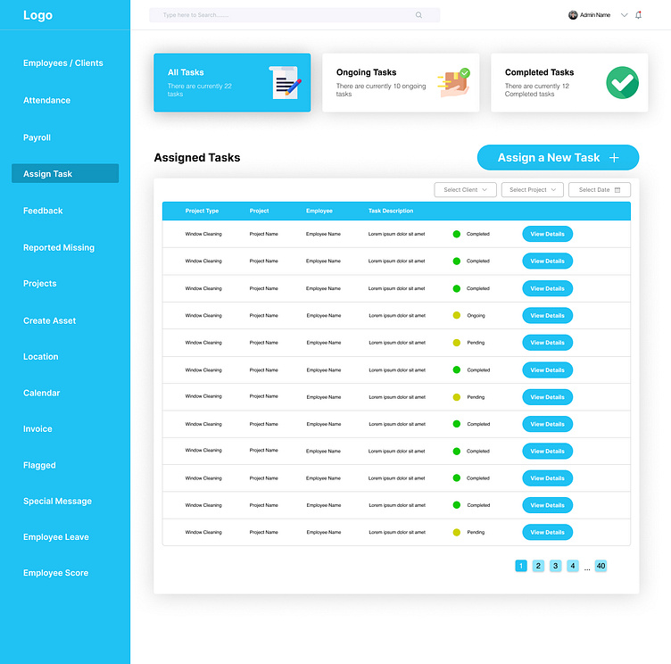 Employee Management System By Mahad Tiwana On Dribbble