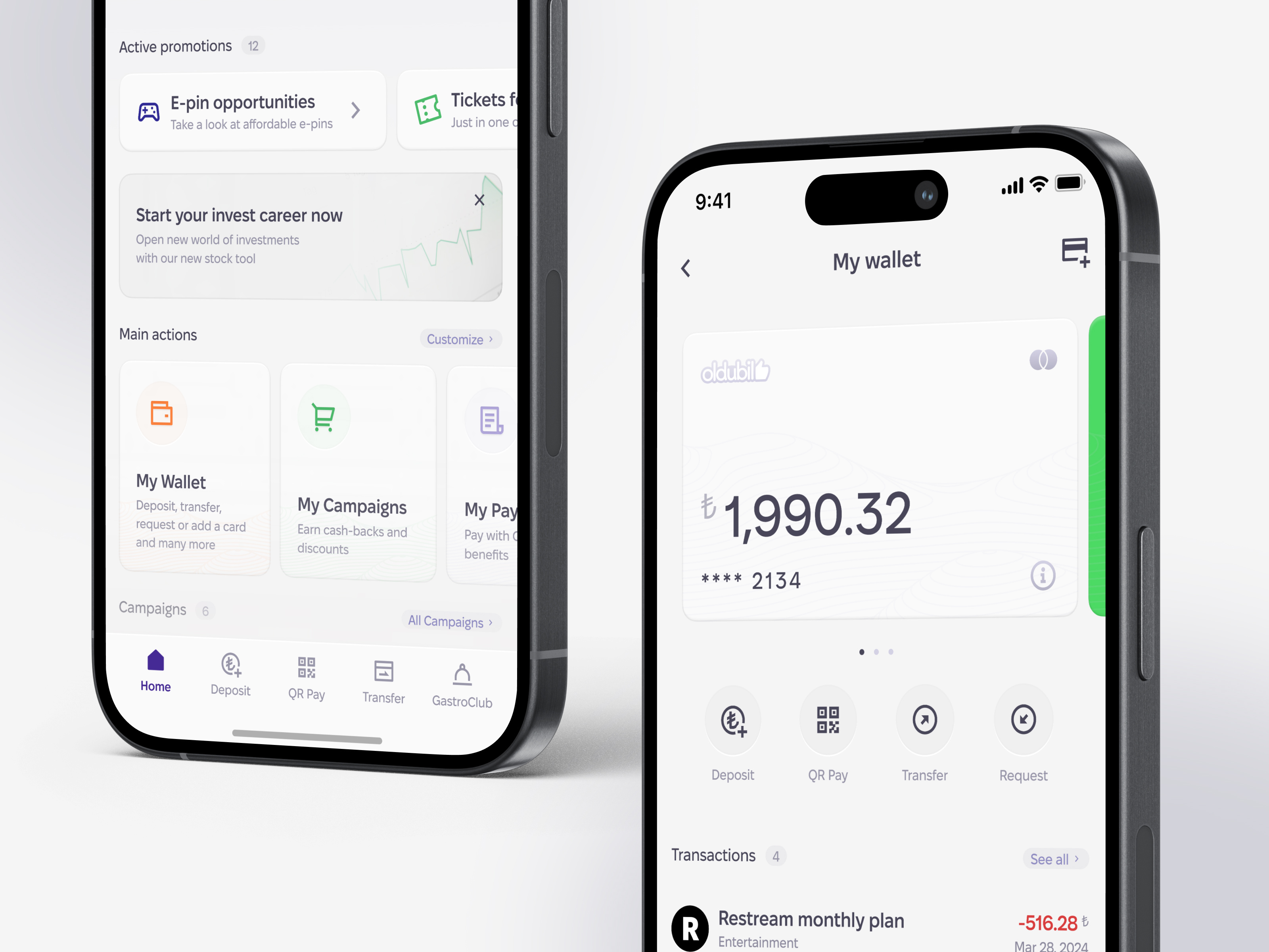 OlduBil Wallet App Redesign by Tom Svorobovich on Dribbble