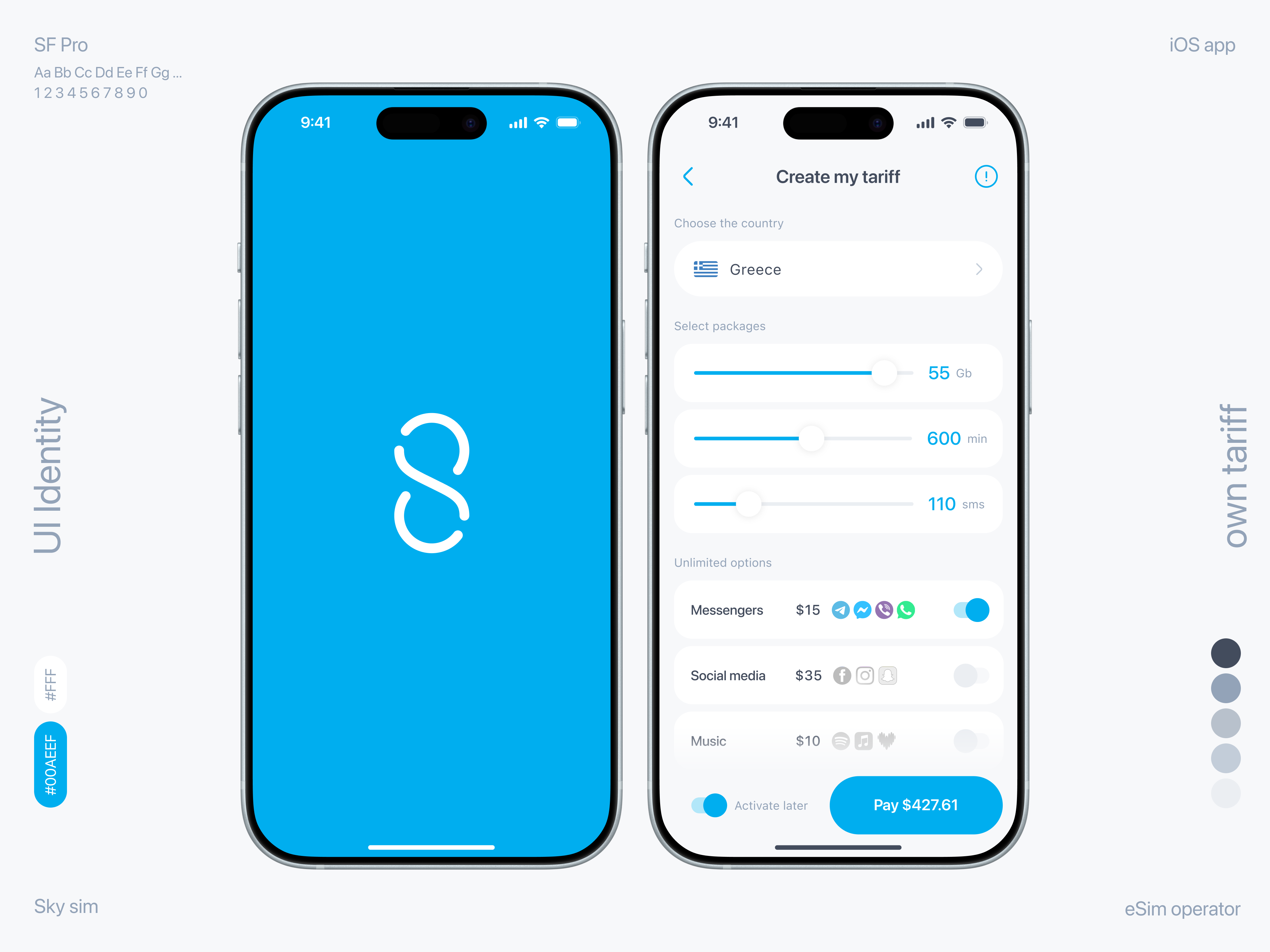 Esim Operator iOS Mobile App by Dmitrii Apelgants on Dribbble