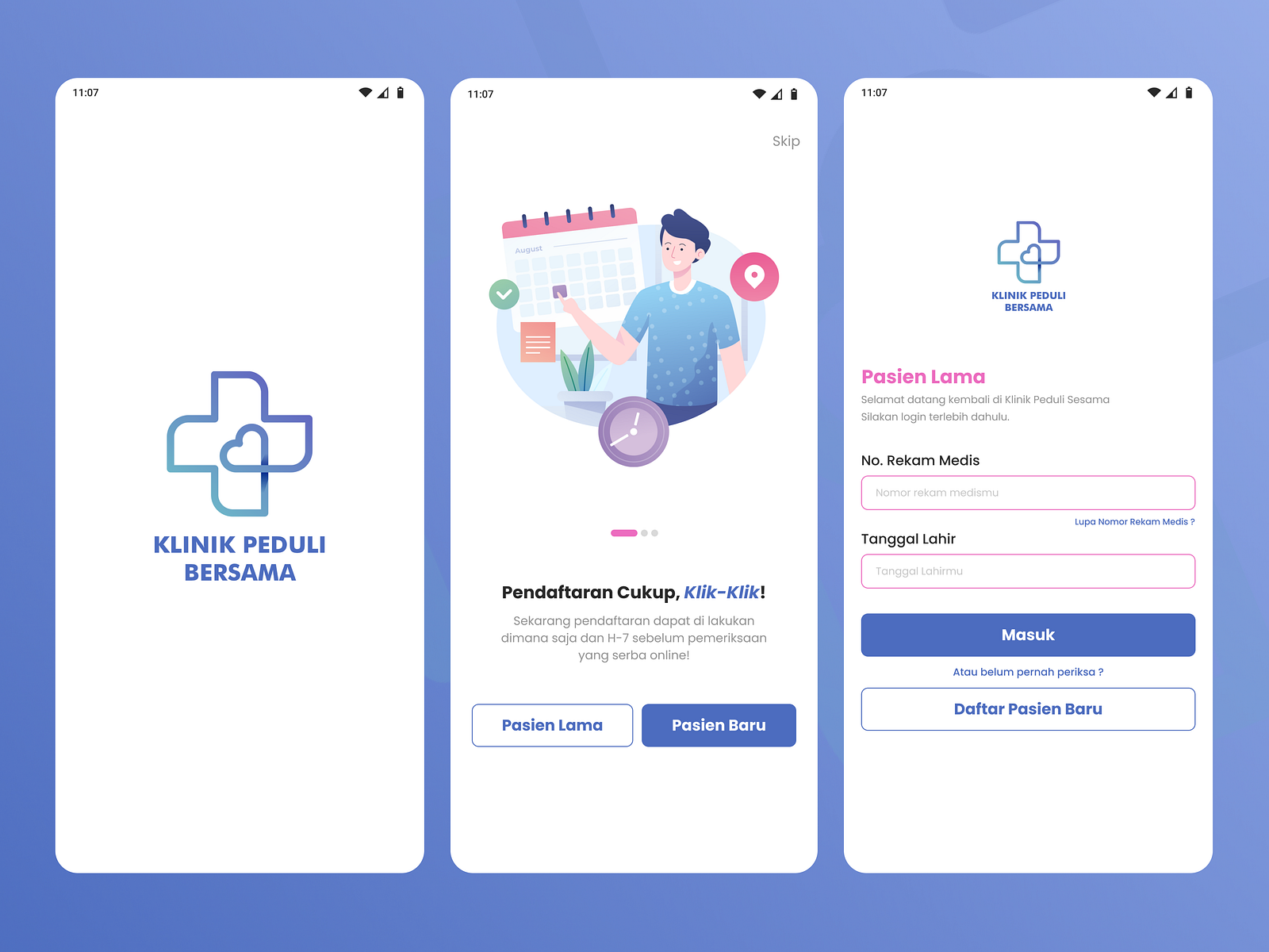 UI On Boarding at Clinic Health App by Alfian Mahfud Fajri on Dribbble