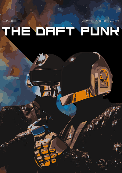 Daft Punk | Poster design by Raimgul Gainullina on Dribbble