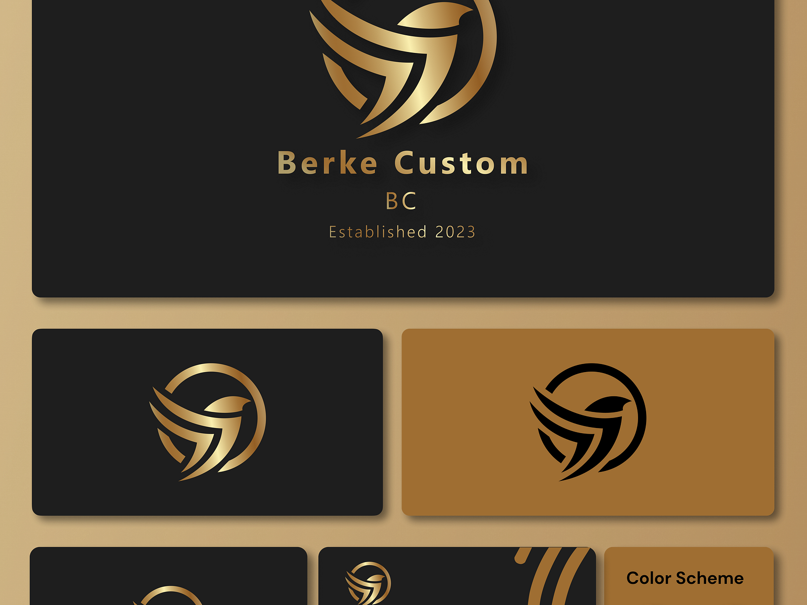 Berke Customs: Custom Logo & Branding Design by QasimAliGFX on Dribbble