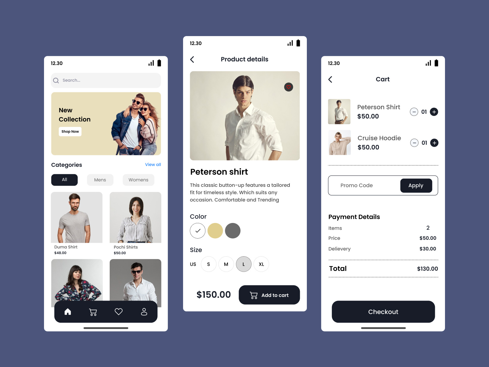 Clothing App design by Vishal Prasad on Dribbble