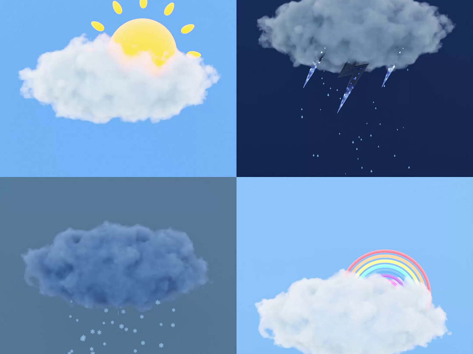 Weather Animations by Akshay Hooda on Dribbble