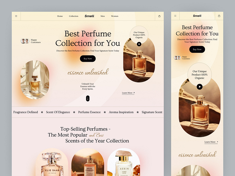 Perfume Ecommerce Web Design by Saleh Ahmed on Dribbble